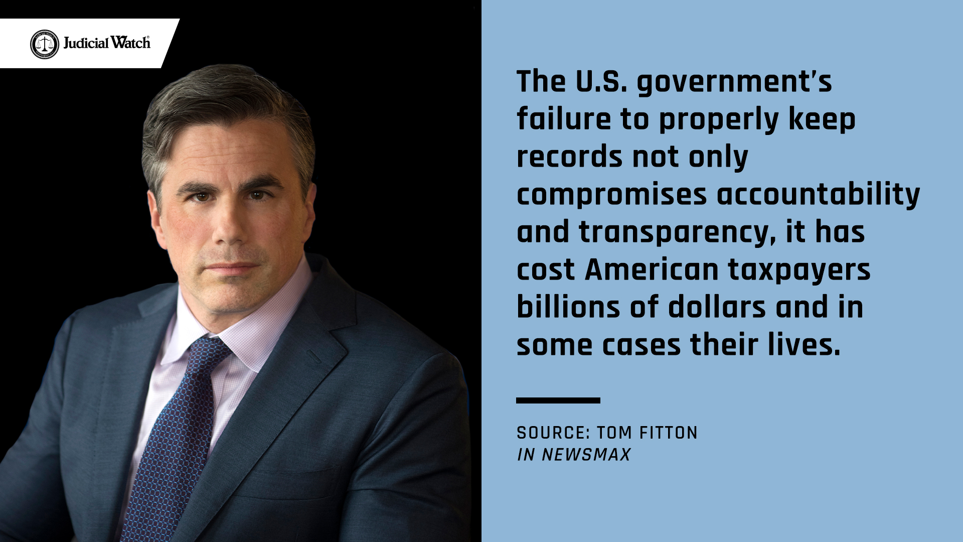 Govt’s Record-Keeping Failures Risks Lives, Costs Billions | Judicial Watch